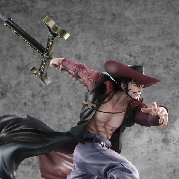 One Piece Megahouse P.O.P Maximum - Hawk-Eye Dracule Mihawk Portrait Of ...