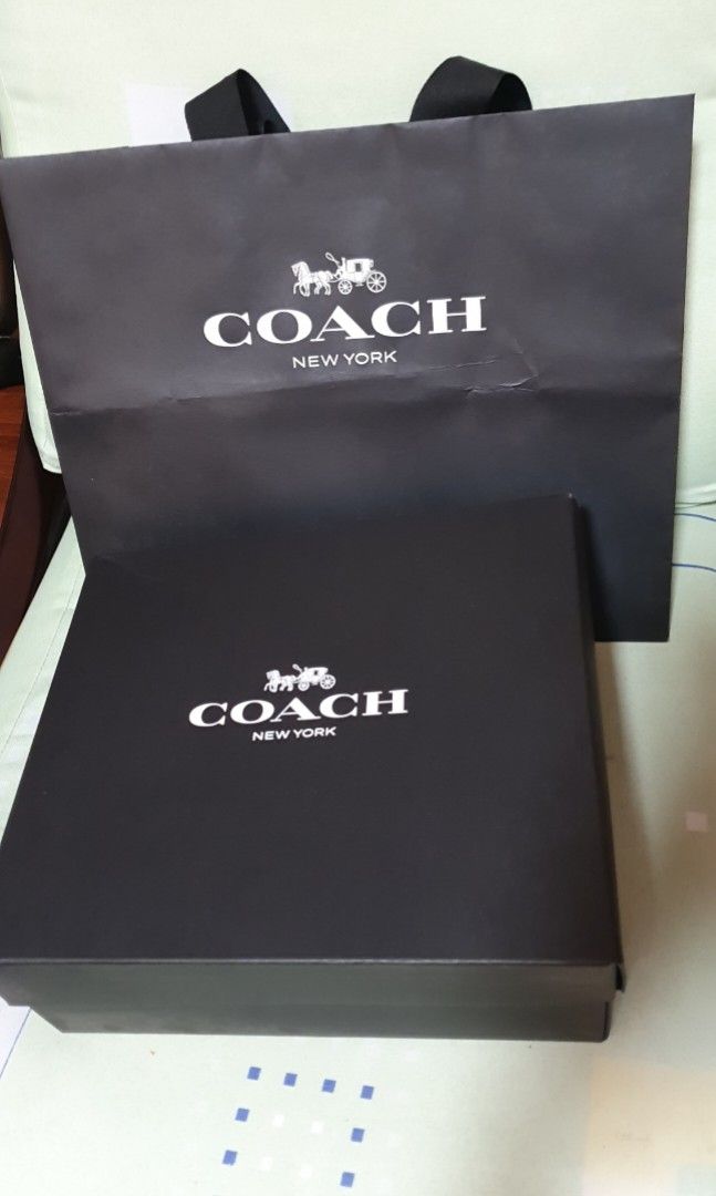 Original Coach Paper Bag and Box, Hobbies & Toys, Stationery & Craft ...