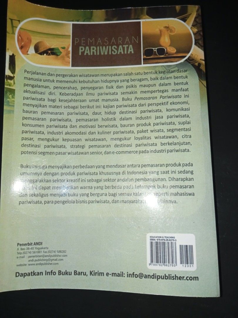 Pemasaran wisata (Dr.I Gusti bagus Rai utama,M.A), Buku & Alat Tulis ...