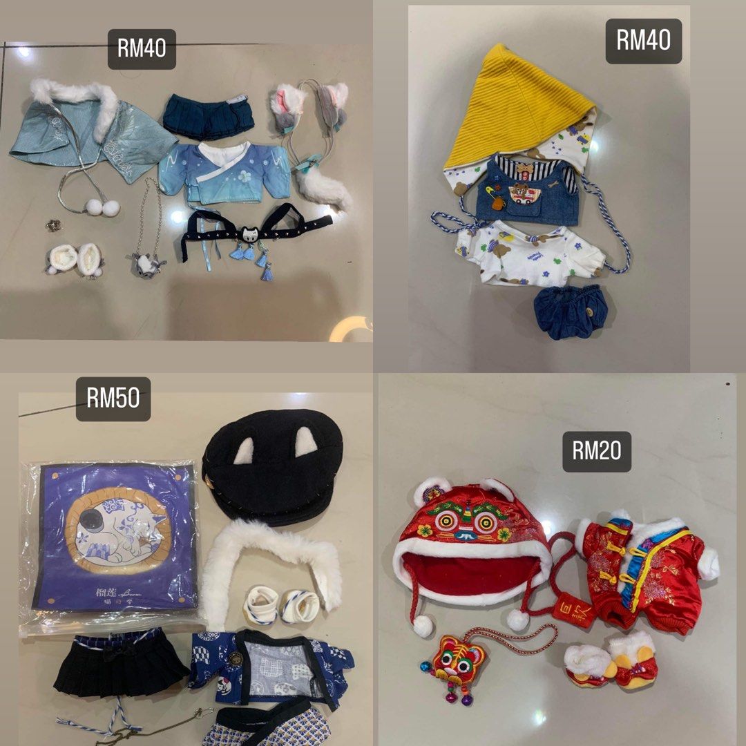 [READY STOCK] 20cm Doll Outfit Patung Baku Anime Idol Character Plushie ...