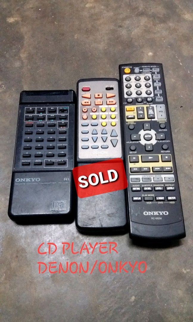 Remote cd dvd denon/onkyo, Audio, Other Audio Equipment on Carousell