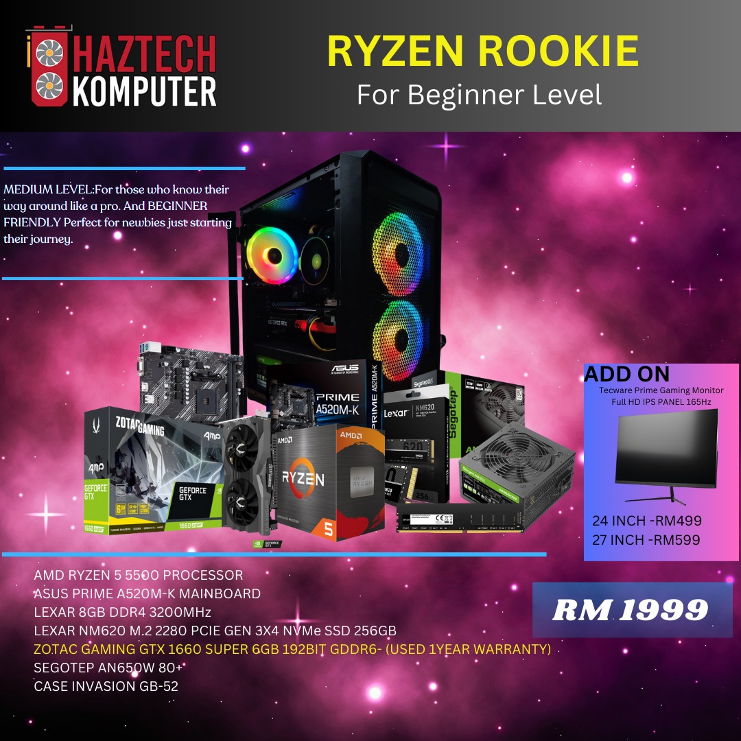 RYZEN SET (PC ONLY), Computers & Tech, Desktops on Carousell