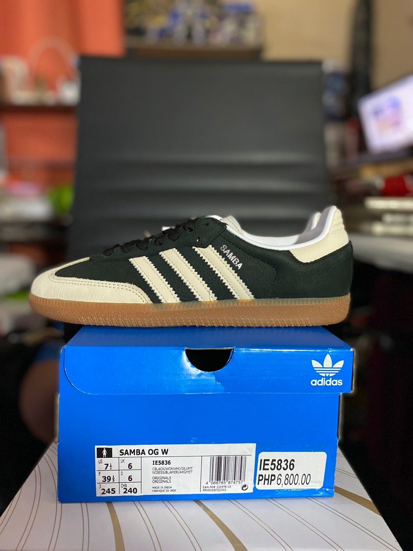 Samba OG Black Wonder White, Women's Fashion, Footwear, Sneakers on ...