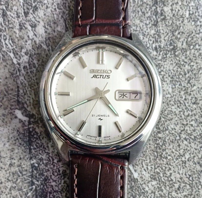 Seiko Actus JDM Vintage Automatic, Fesyen Pria, Jam Tangan di Carousell