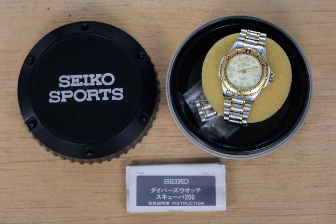 Seiko Scuba 200m quartz diver, March 1991, Luxury, Watches on Carousell