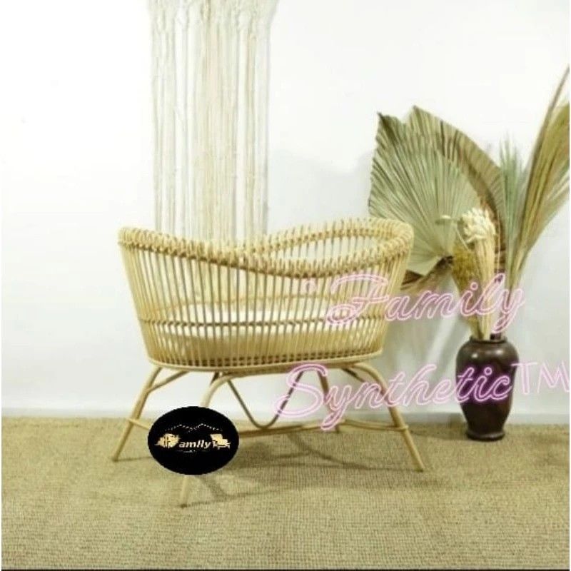 Sewa rental baby crib rattan buai berendoi rotan baby basket birthday ...