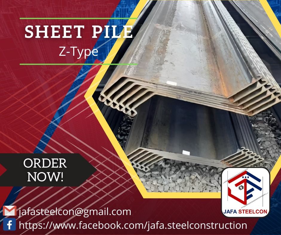 SHEET PILE: TYPE 2 | TYPE 3 | Z-TYPE FOR SALE, Commercial & Industrial ...