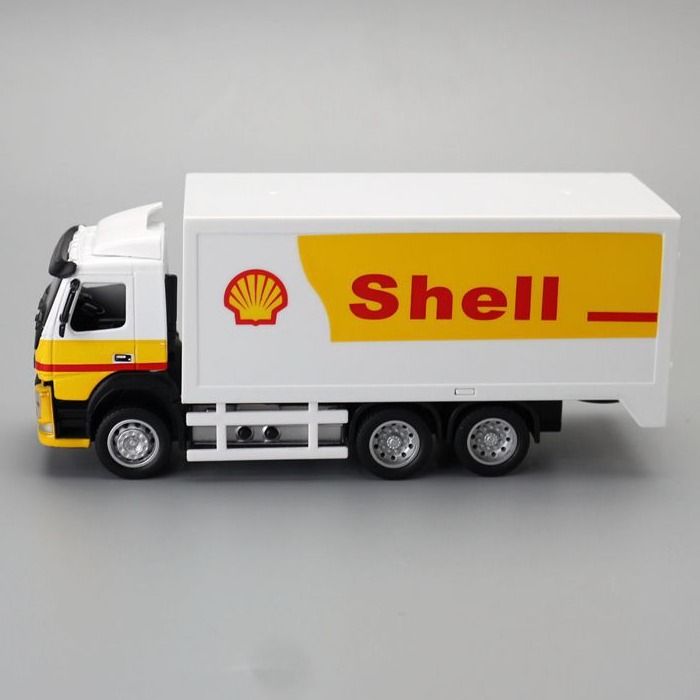Volvo 1:50 Shell Courier Lorry (Box Truck) Diecast Metal Car, Hobbies ...