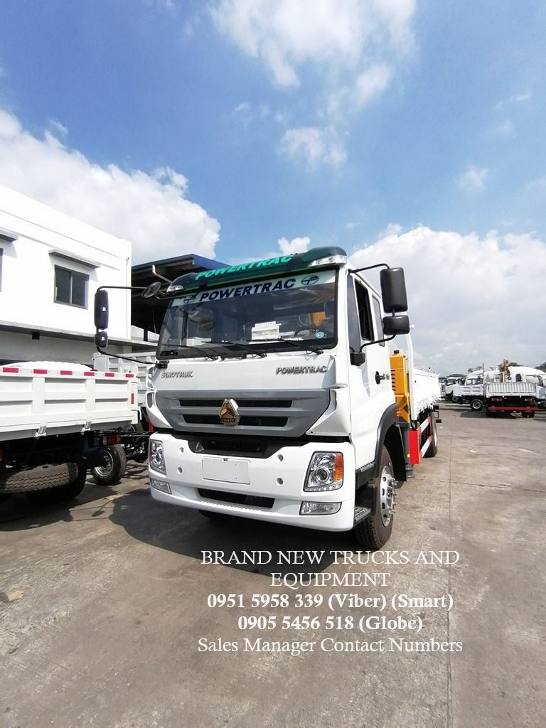 Sinotruk H5 6 wheeler cargo boom truck 5 tons 4x2 drive euro 2 190hp ...