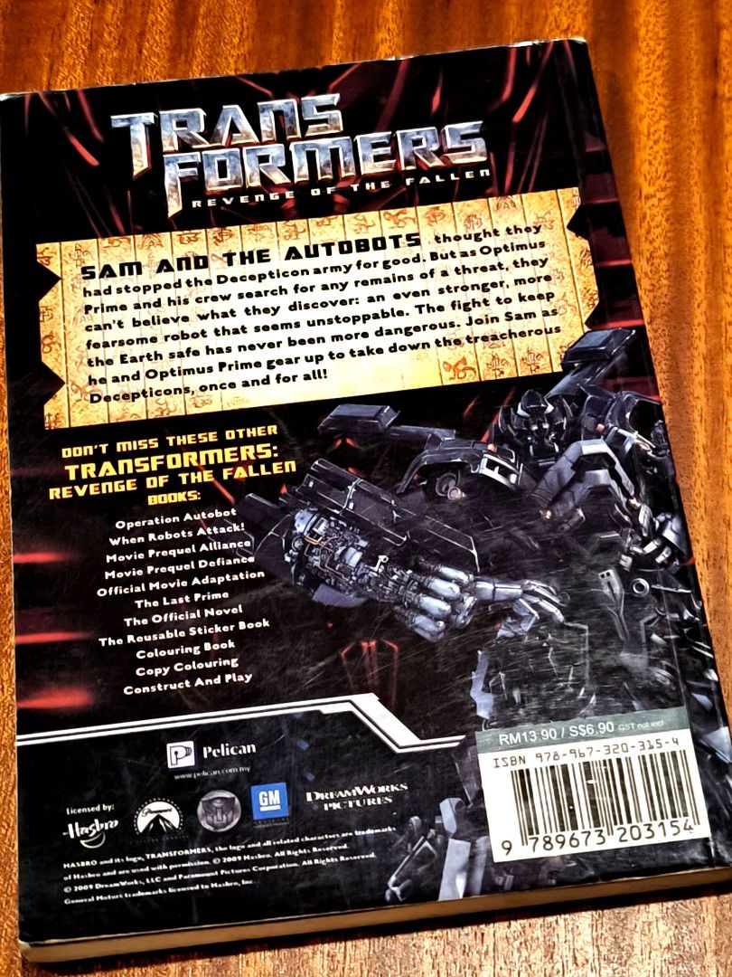 Transformers Revenge Of The Fallen The Junior Novel Children Book ...