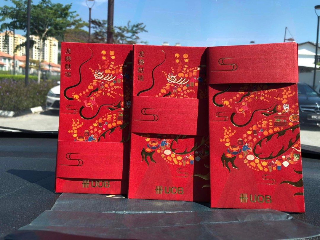 UOB Red Packet Dragon Red Packet, Hobbies & Toys, Stationery & Craft ...