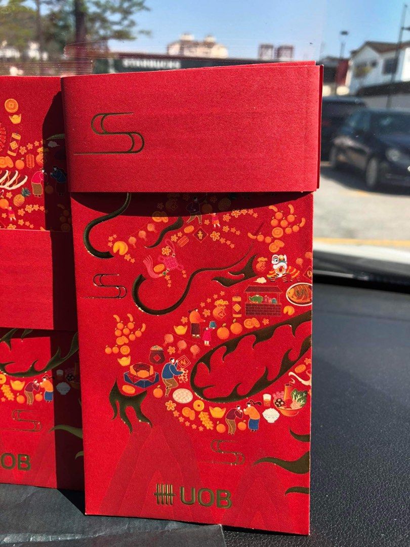 UOB Red Packet Dragon Red Packet, Hobbies & Toys, Stationery & Craft ...