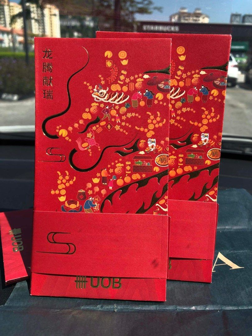 UOB Red Packet Dragon Red Packet, Hobbies & Toys, Stationery & Craft ...
