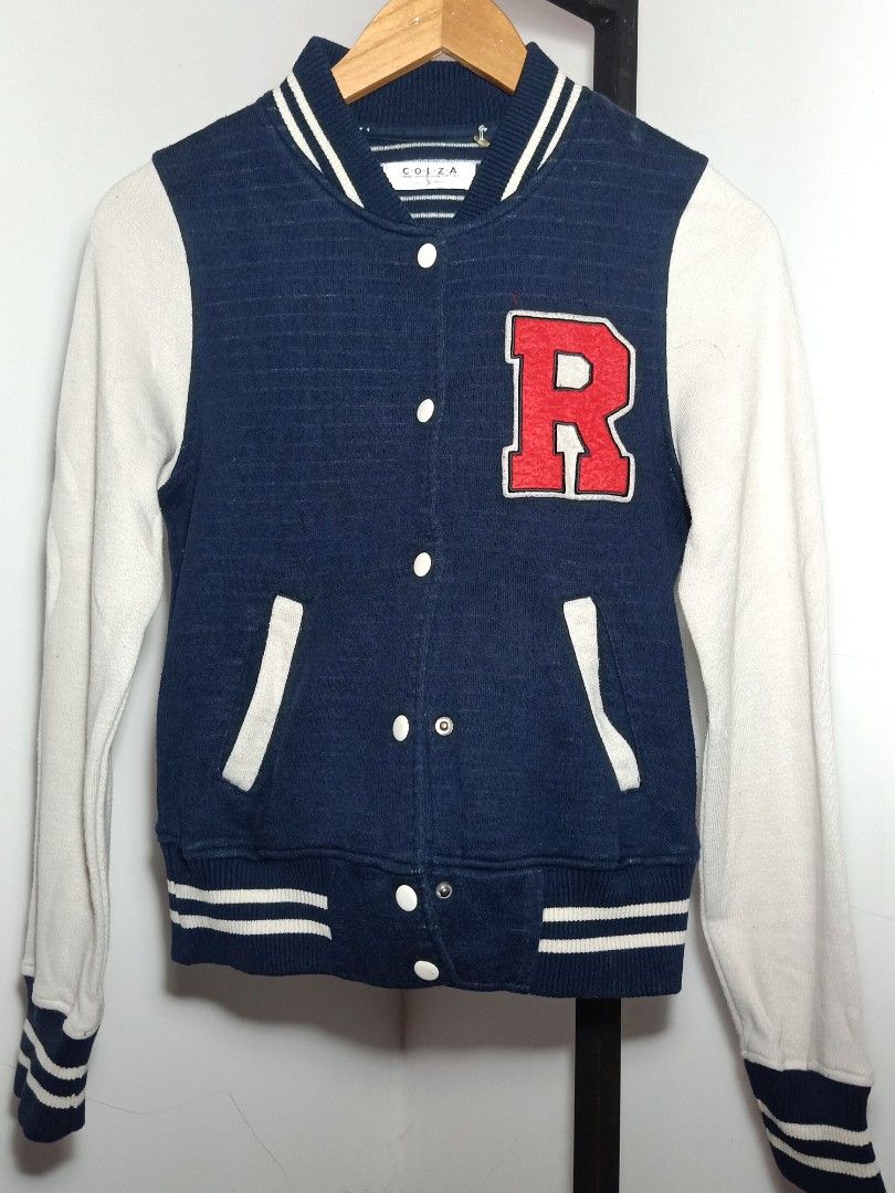 Varsity R Logo Japan Made In Not Uniqlo Sukajan Bomber, Fesyen Wanita ...