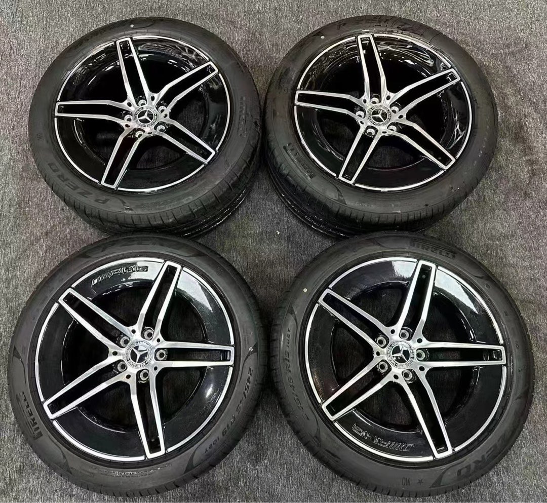 velg dan ban mobil 24 mobil baru Mercedes-Benz E 19 inci AMG dibongkar ...