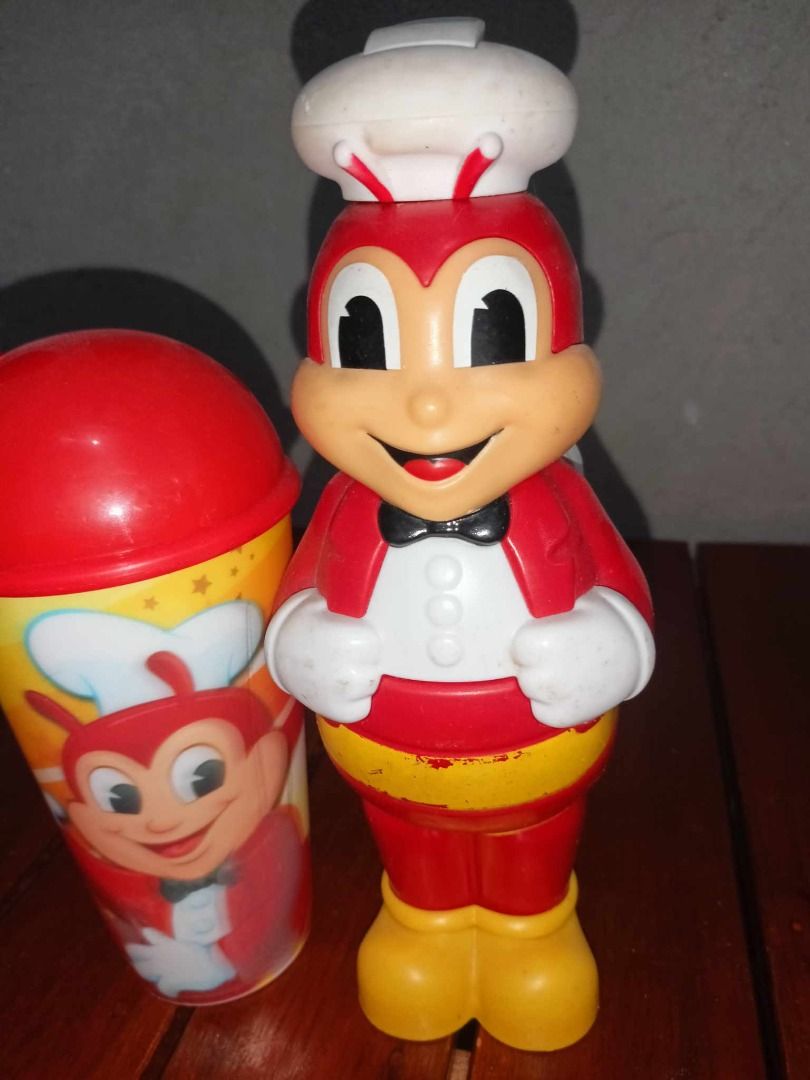 VINTAGE PRELOVED JOLLIBEE SET- 2PCS THUMBLER, Hobbies & Toys, Toys ...