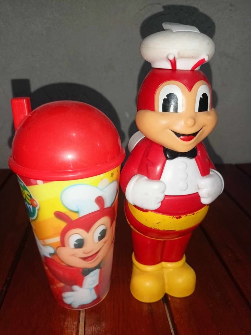 VINTAGE PRELOVED JOLLIBEE SET- 2PCS THUMBLER, Hobbies & Toys, Toys ...
