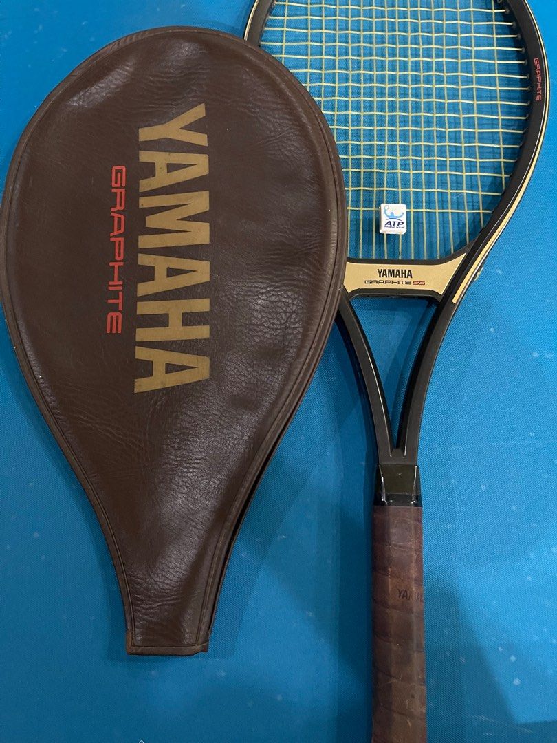 YAMAHA Carbon Graphite 55 Lawn Tennis Racket, Sports Equipment, Sports ...