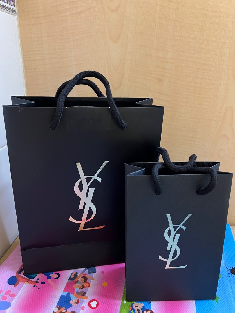 YSL Paper Bag X 2, Luxury, Accessories on Carousell