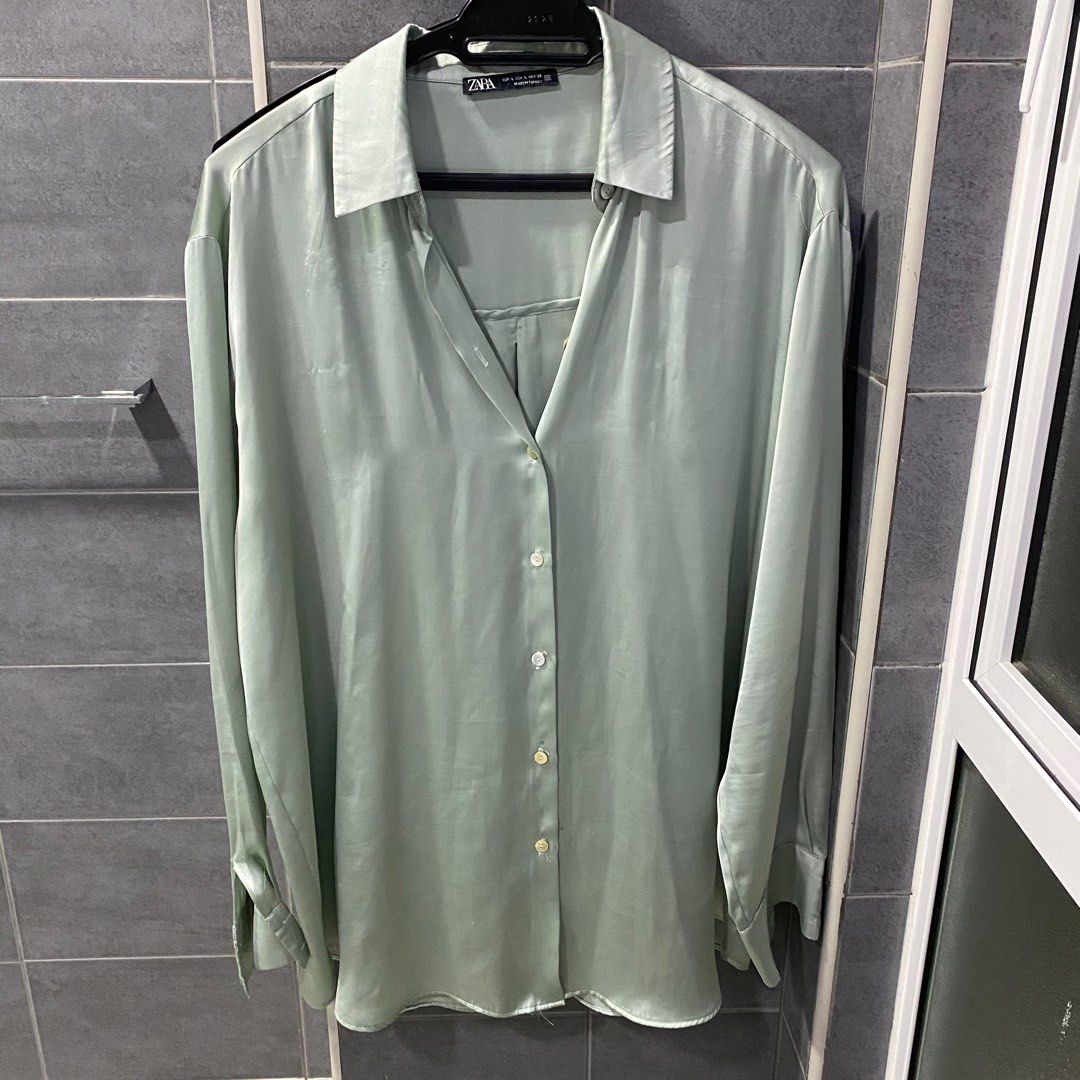 Mint Green Blouse Zara CARNOLA Strickpullover | Hellgrün | ONLY®