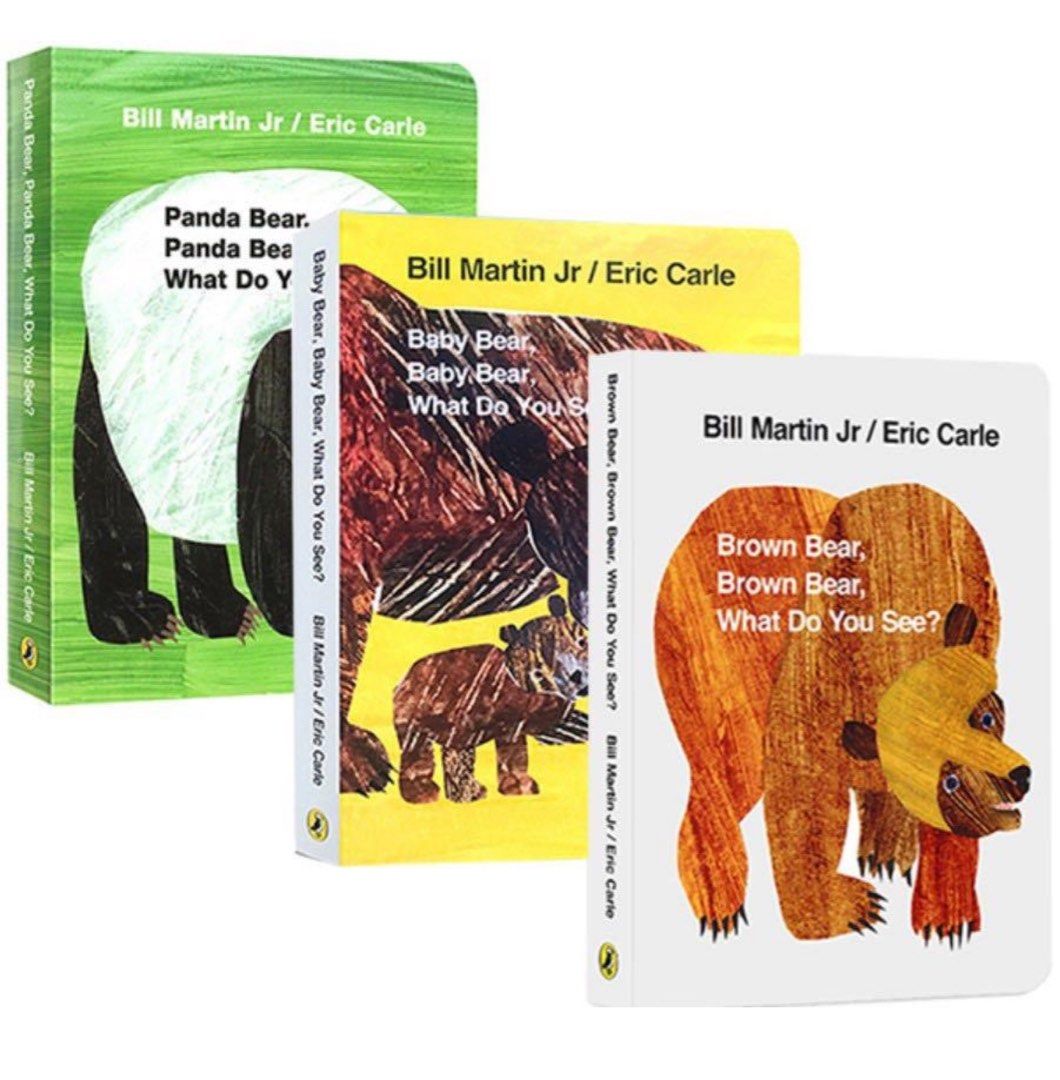 11 books Eric Carle Books brown bear cardboard, Hobbies & Toys, Books ...