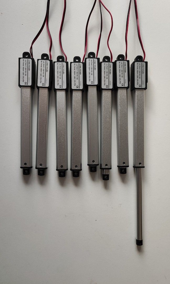 6V Electric Push Rod 100mm-128N Linear Actuator, Furniture & Home ...