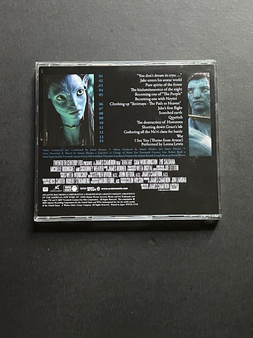 亞凡達 AVATAR 電影原聲 日版 CD 日本 首版 靚聲 James Horner James Cameron, 興趣及遊戲, 音樂、樂器 ...
