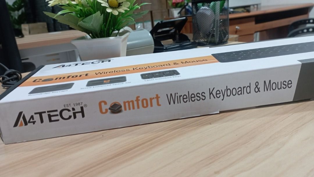 A4TECH KM-100 COMFORT COMBO WIRELESS KEYBOARD AND MOUSE, Computers & Tech, Parts & Accessories ...