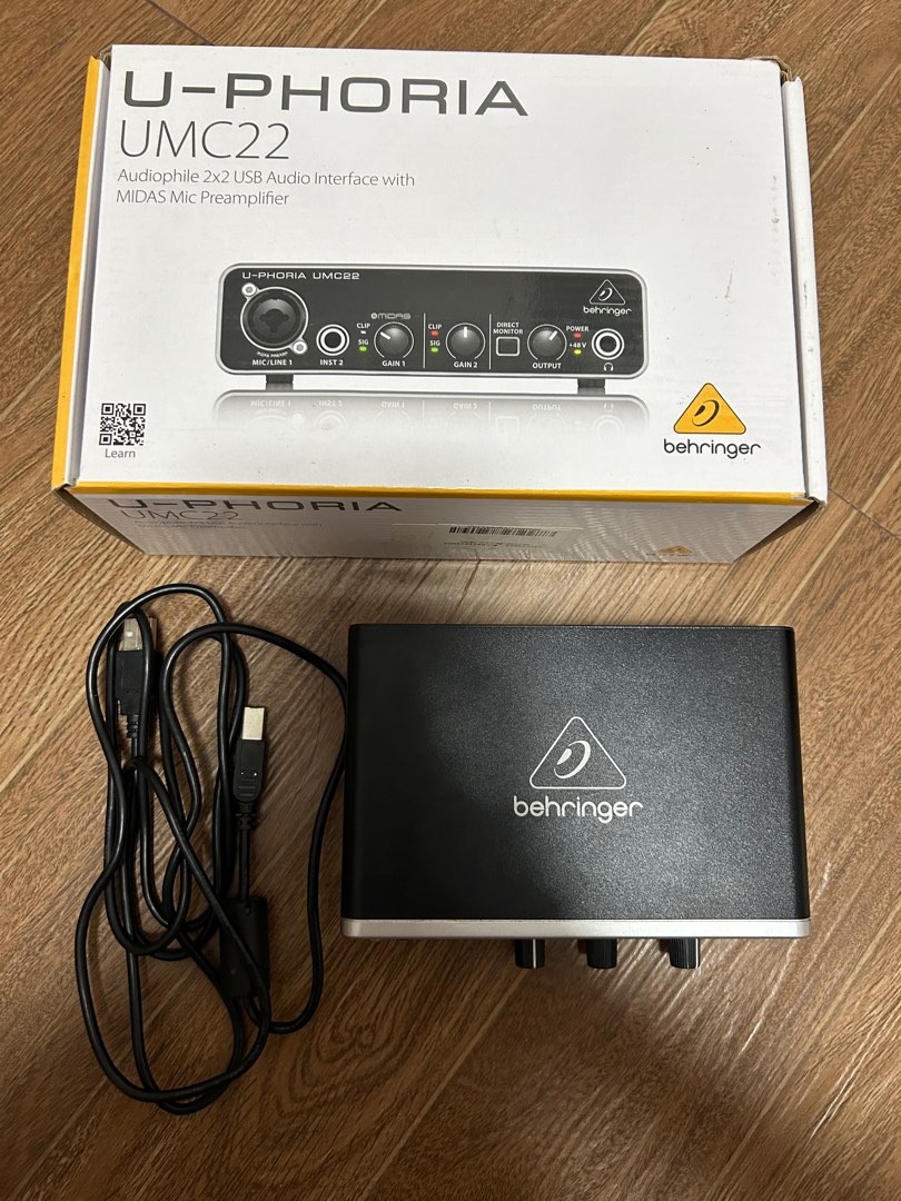 Behringer UMC 22 Audio Interface, Audio, Other Audio Equipment on Carousell
