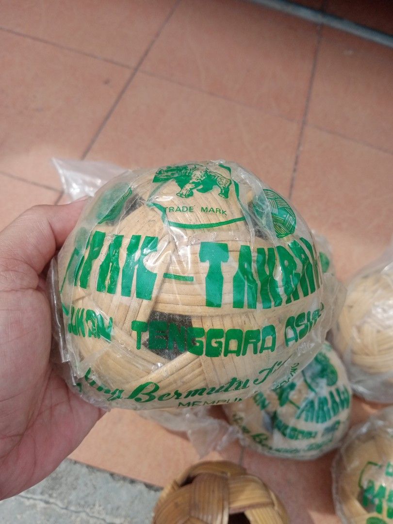 Bola takraw rotan cap badak NOS, Sports Equipment, Sports & Games ...