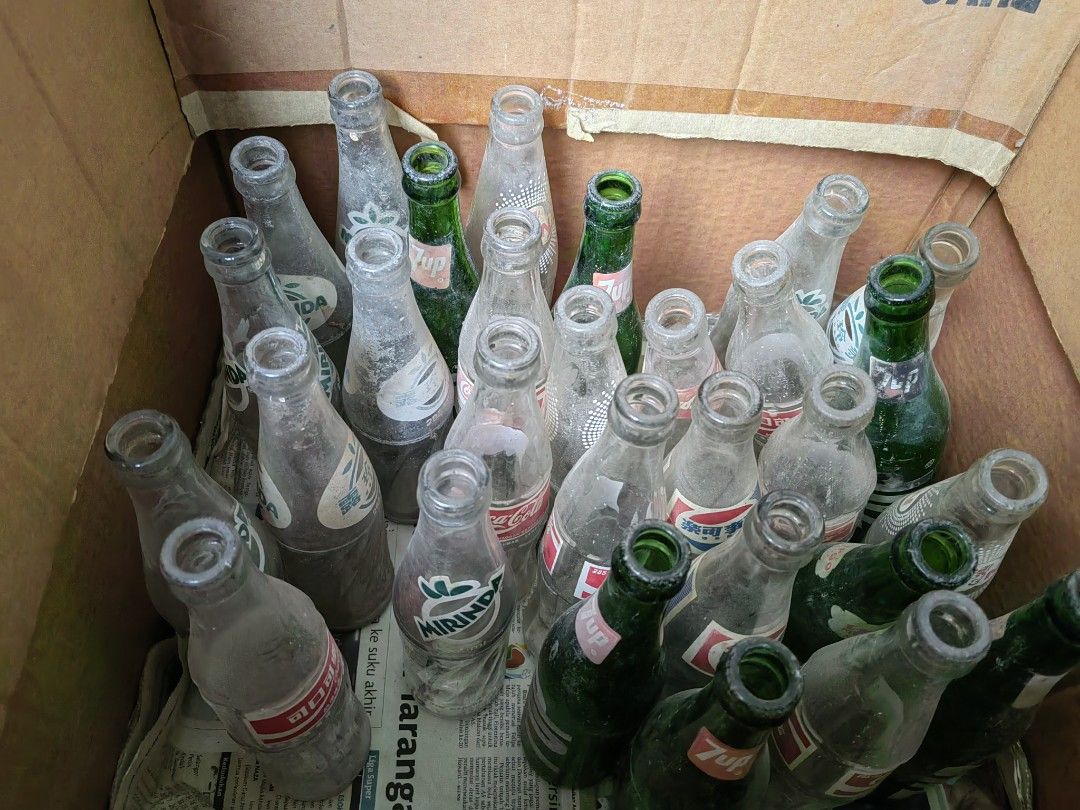 Botol antik old antique bottle mirinda coke pepsi f&n yeo's, Hobbies ...