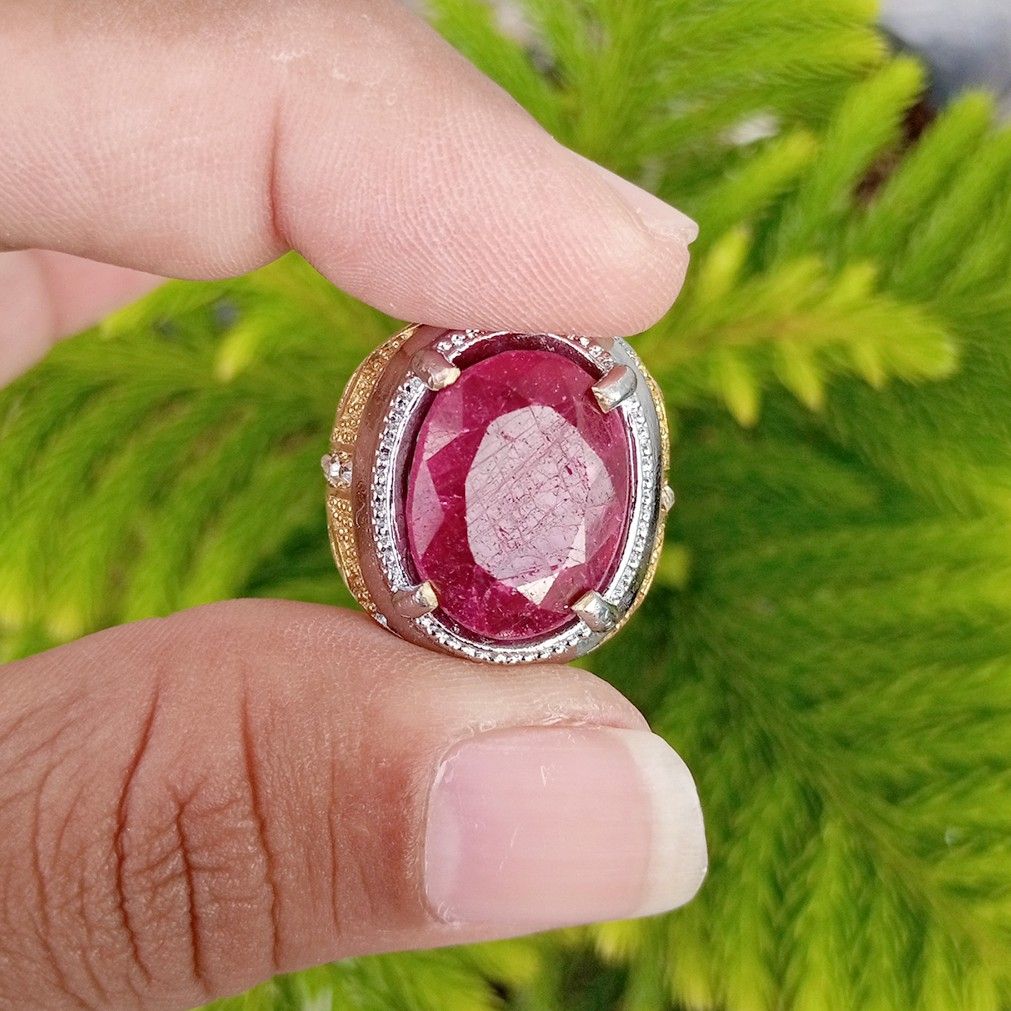 bahan batu ruby asli