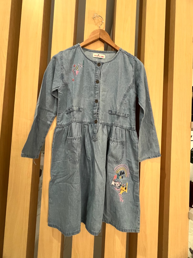 Denim Dress merk Aero, Bayi & Anak, Baju Anak Perempuan, 8 hingga 12 ...