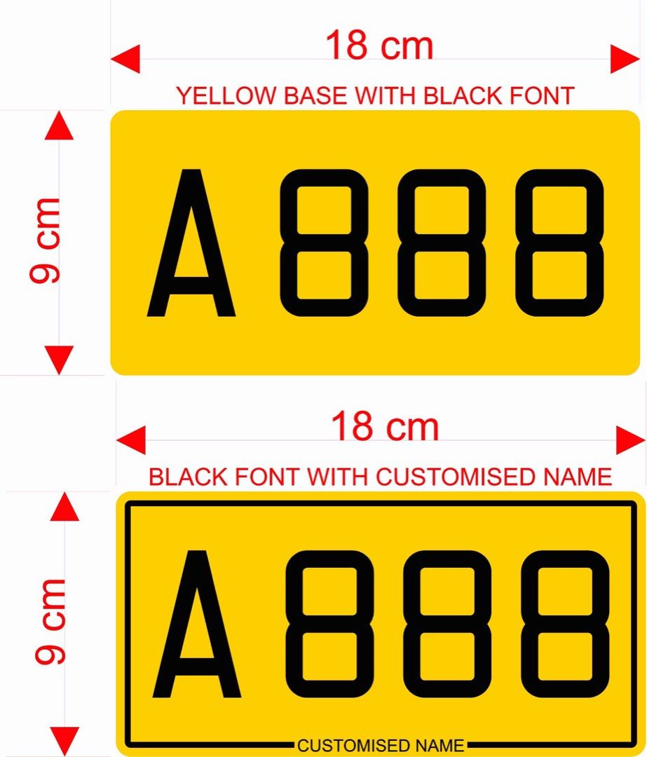 E-Bike Number Plate, Motorcycles, Motorcycle Accessories on Carousell