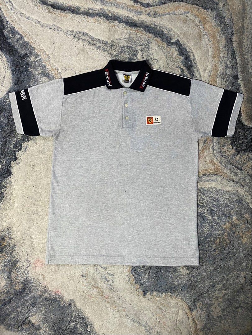 FERRARI x VODAFONE POLO SHIRT, Men's Fashion, Tops & Sets, Tshirts ...