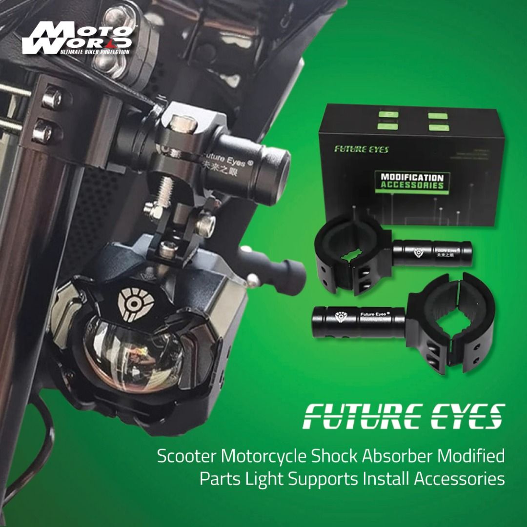 Future Eyes Fog Lights Auxiliary LED with DRL Motorcycle Spotlight ...