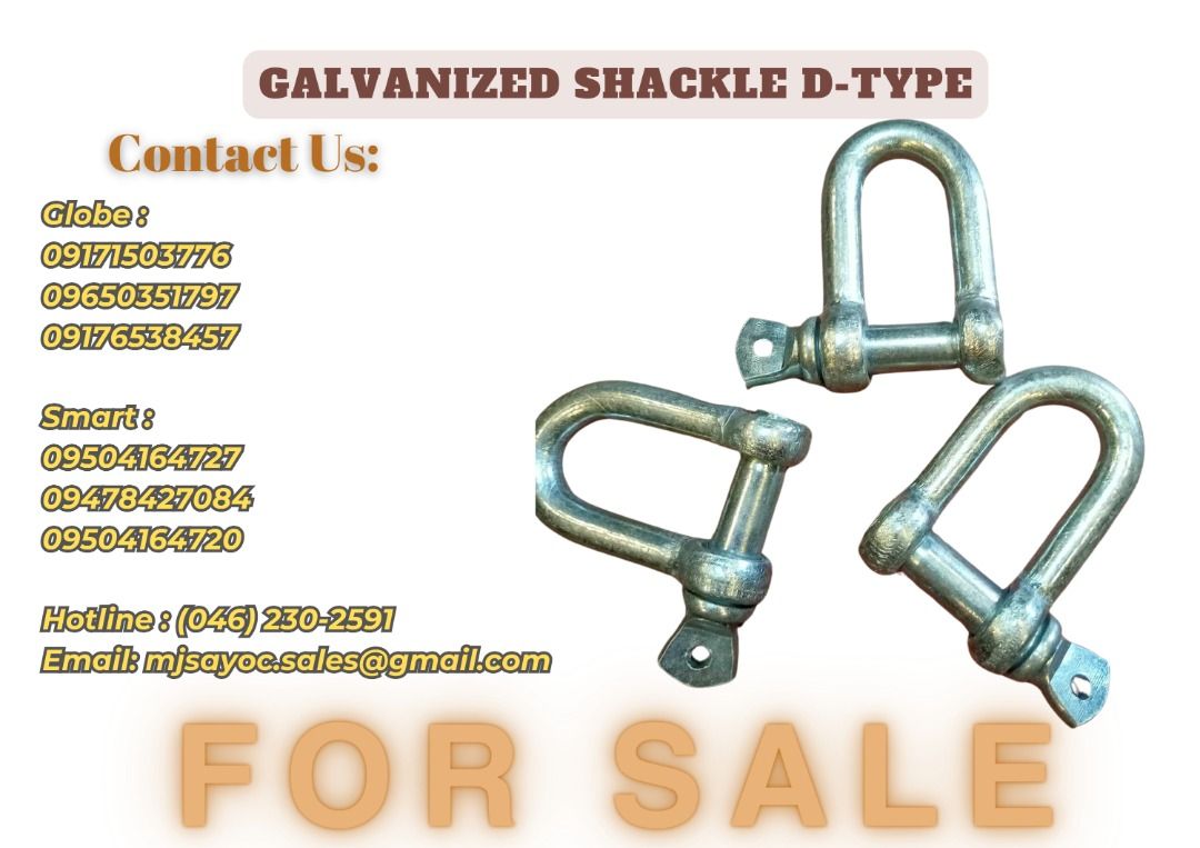 GALVANIZED (GI) SHACKLE D TYPE, Commercial & Industrial, Industrial ...