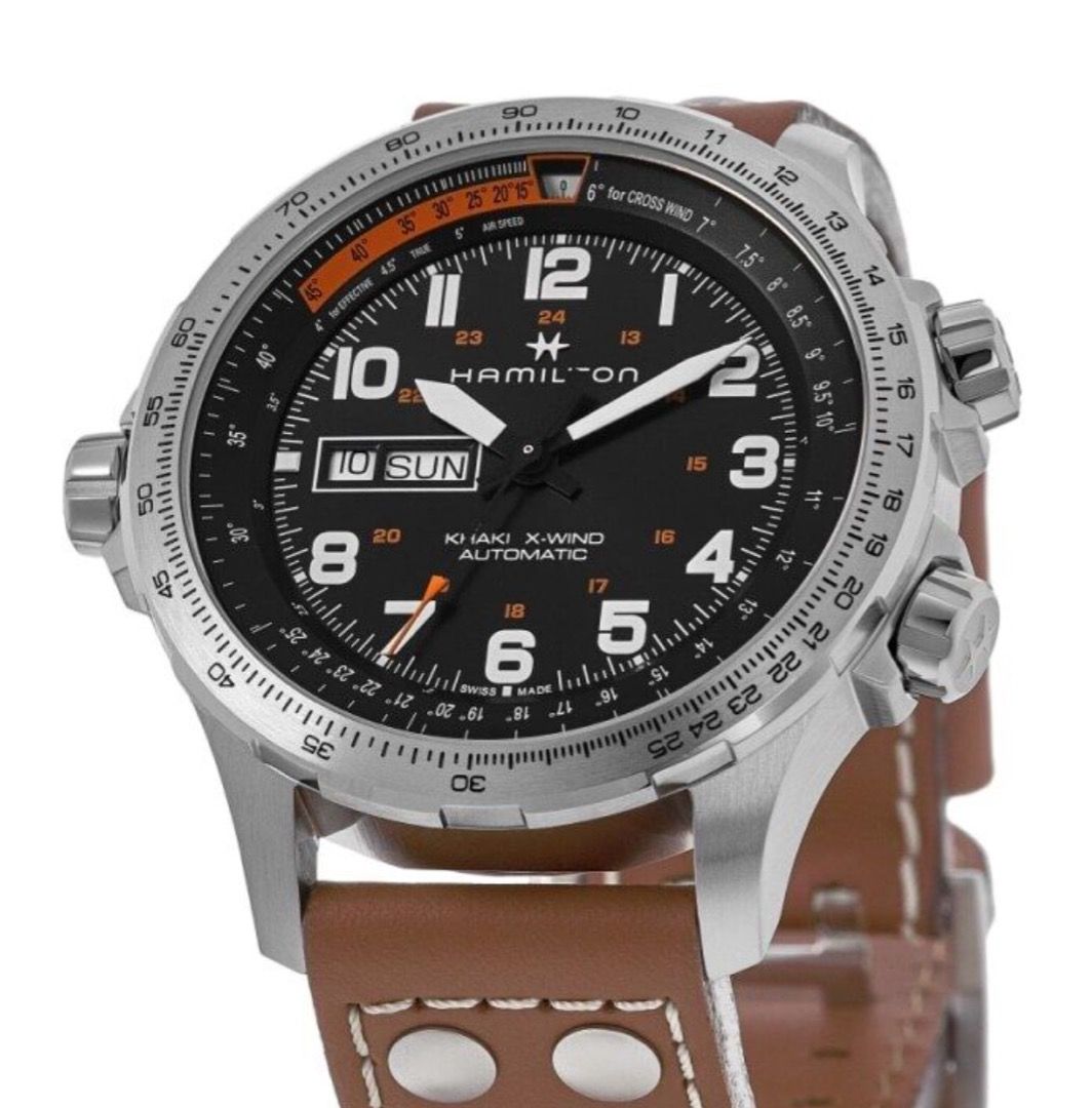 Hamilton Khaki Aviation X-Wind Day Date Auto 45mm H77755533, Luxury ...