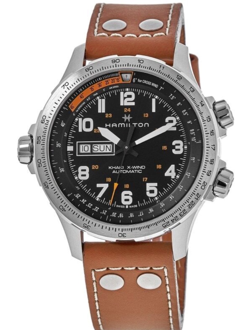 Hamilton Khaki Aviation X-Wind Day Date Auto 45mm H77755533, Luxury ...