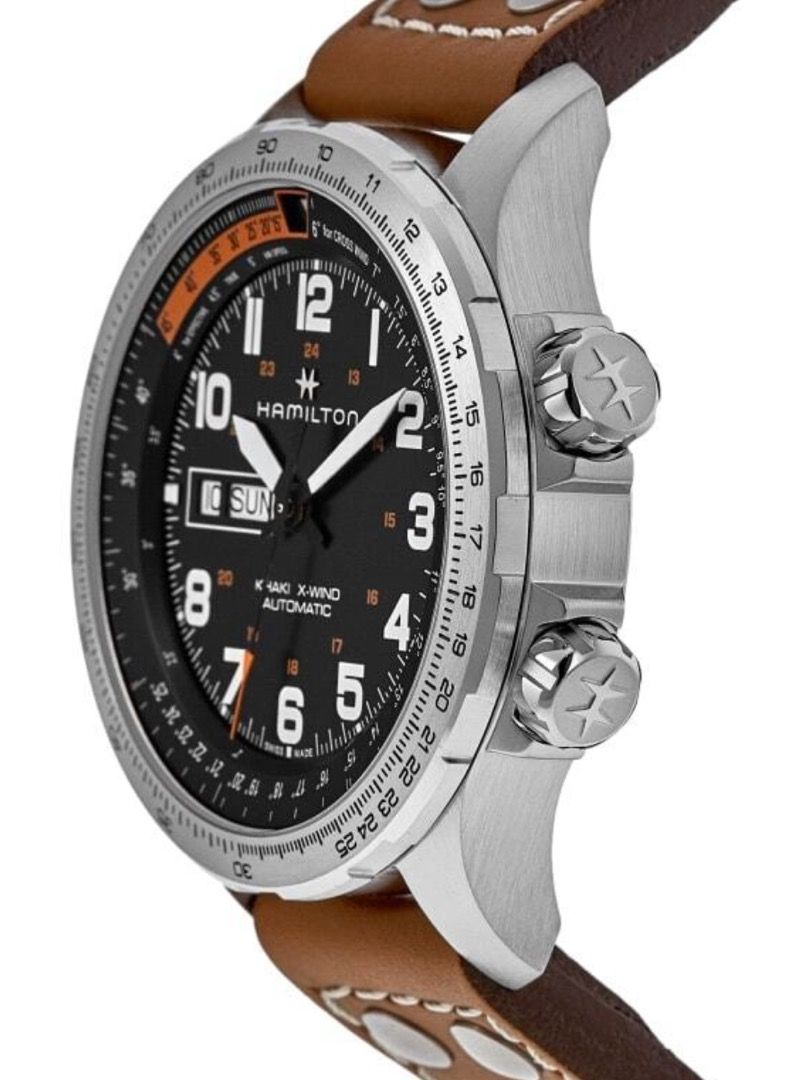 Hamilton Khaki Aviation X-Wind Day Date Auto 45mm H77755533, Luxury ...
