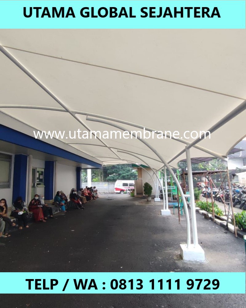 Harga pasang atap kanopi membran minimalis dan canopy membran kain ...