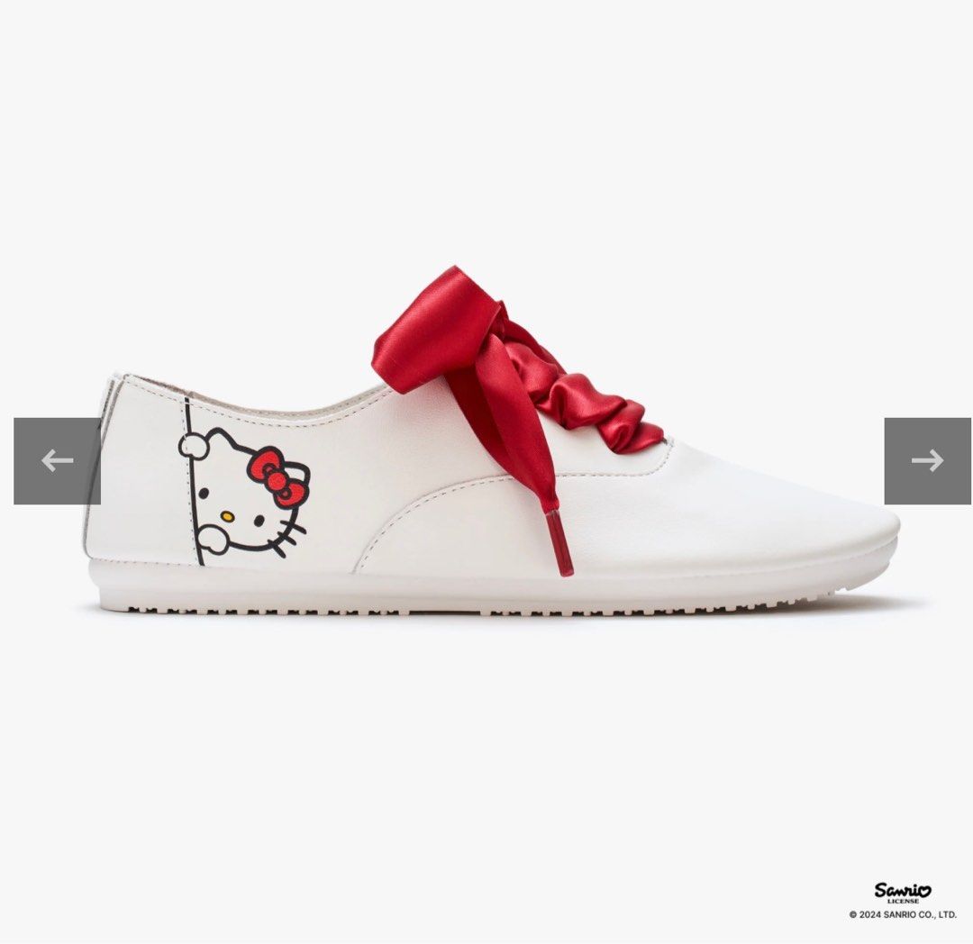 Hello Kitty Bow - White (Anothersole), Women's Fashion, Footwear, Flats ...