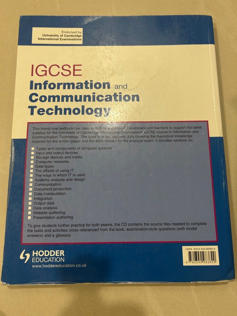 Igcse Ict Coursebook Hobbies And Toys Books And Magazines Textbooks On