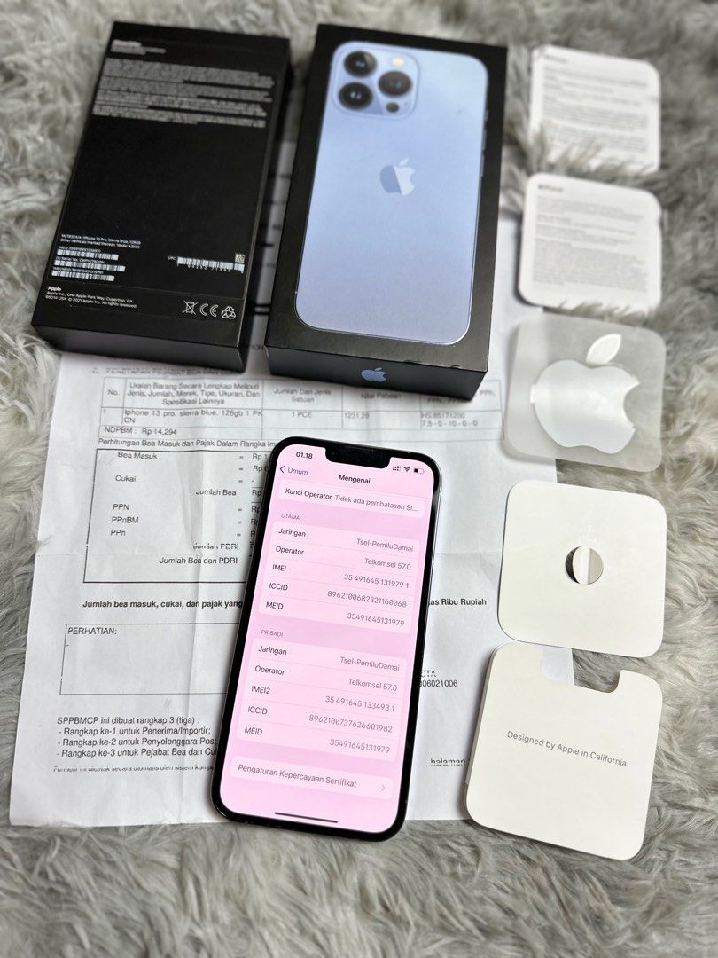 Iphone 13 pro 128 gb dual sim card fisik resmi cukai, Telepon Seluler ...