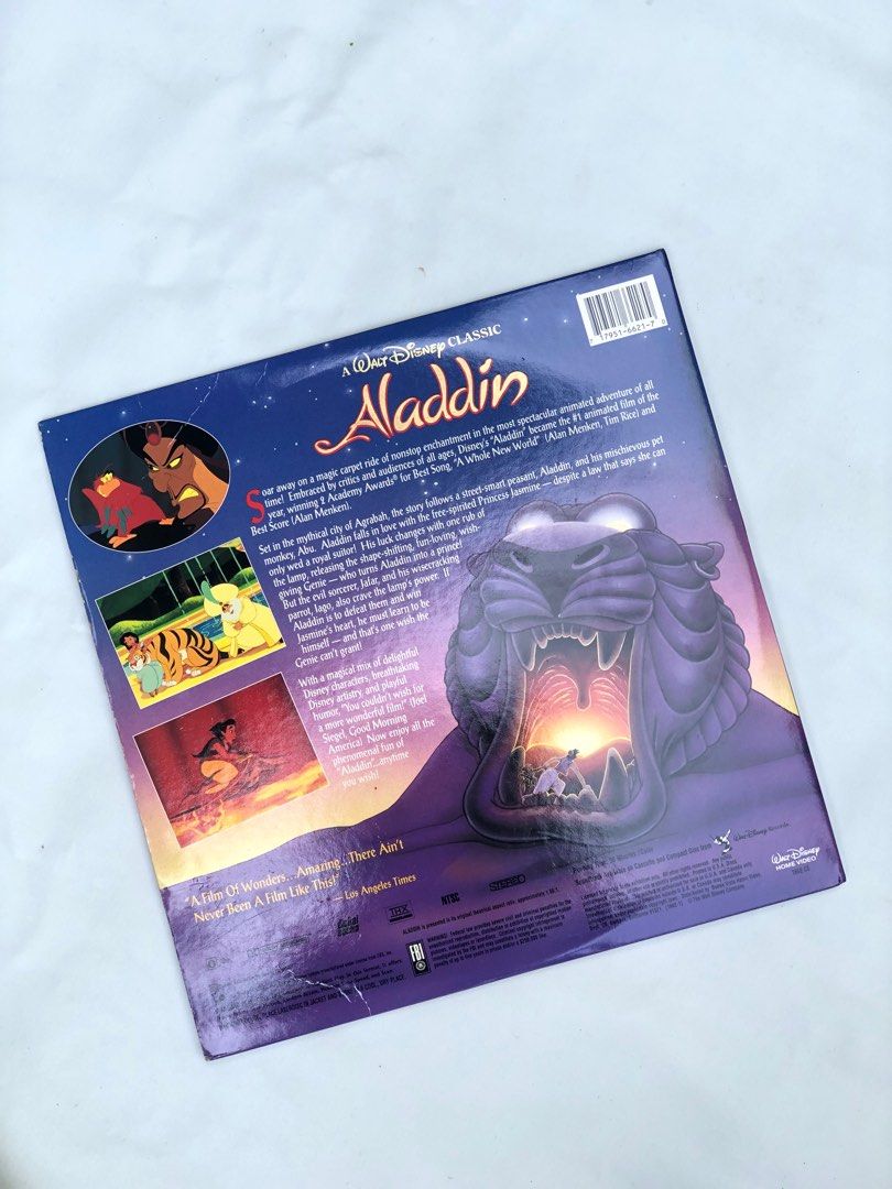 Laserdisc - Aladdin A Waly Disney Classic, Musik & Media, CD, DVD ...