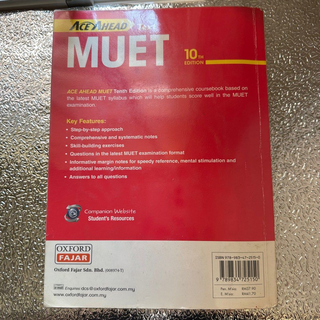 MUET STPM Textbook, Hobbies & Toys, Books & Magazines, Textbooks on ...