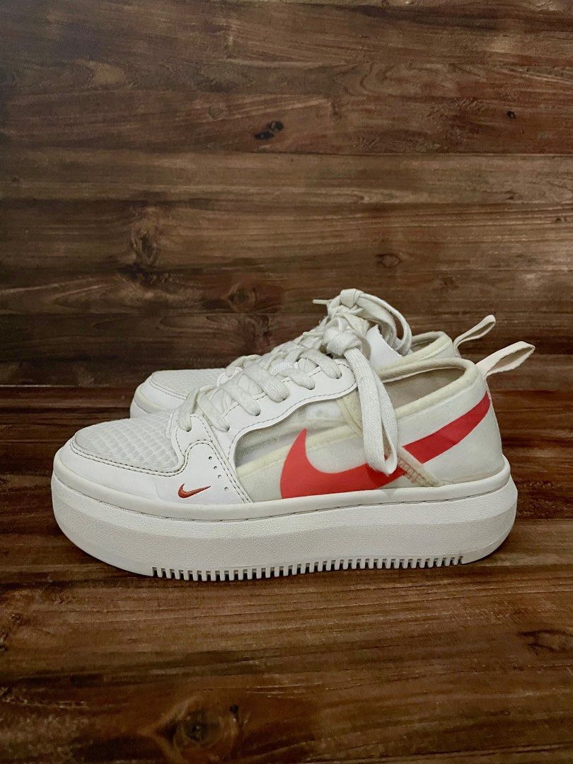NIKE court vision alta sepatu sneakers, Fesyen Wanita, Sepatu di Carousell