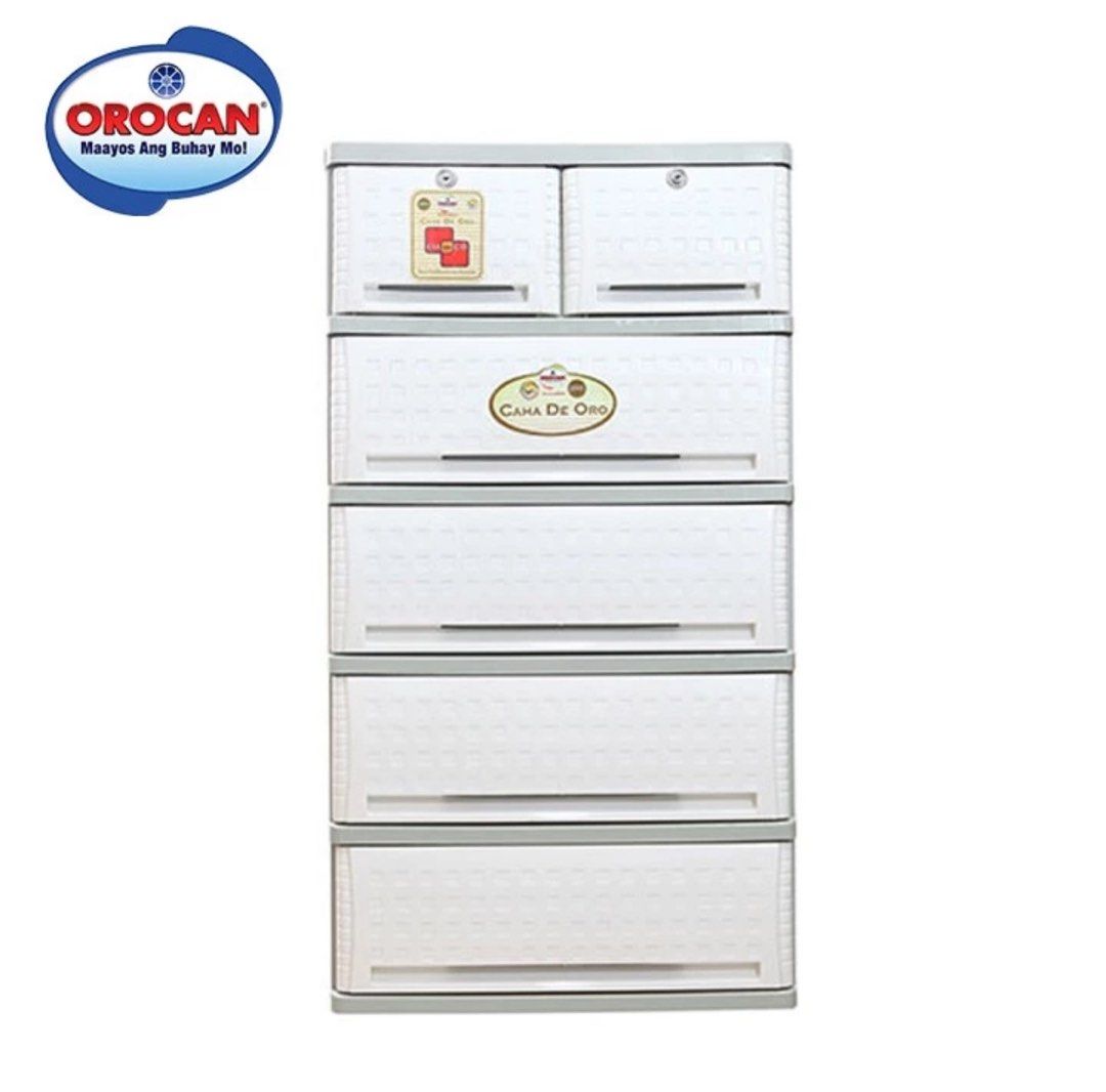 Orocan Cubico White 5Layer Dresser Drawer, Furniture & Home Living ...