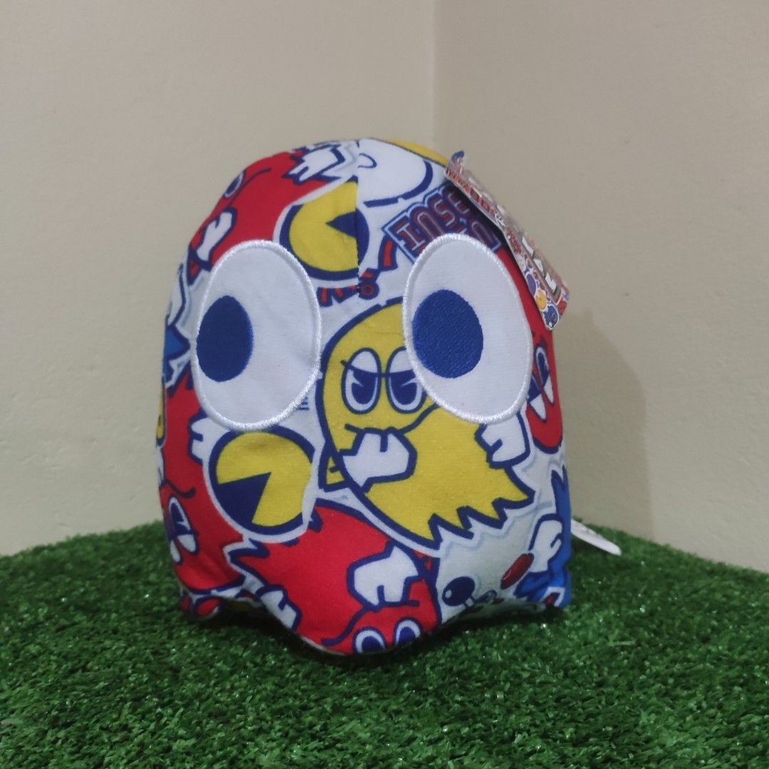 PacMan Ghost Sticker Bomb Design Plush New with Tag Soft Toy, Hobbies ...