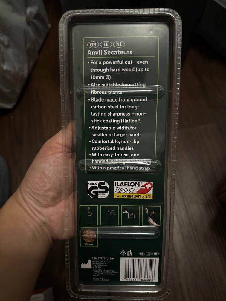 PARKSIDE Anvil Secateurs 園藝剪 10mm, 傢俬＆家居, 園藝, 園藝工具和裝飾品 - Carousell